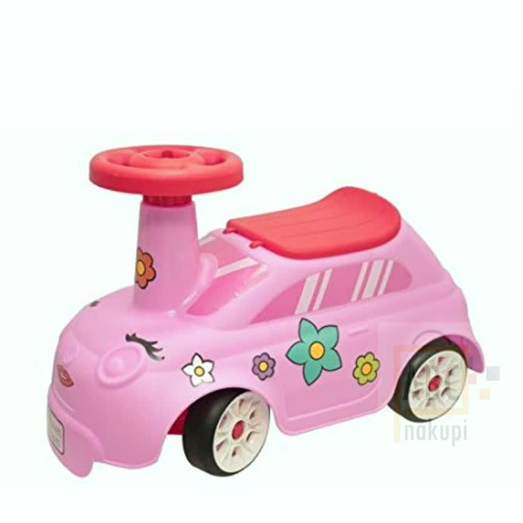 POGANJALEC ZA NAJMLAJŠE MY FIRST CAR, roza – ABC Nakupi